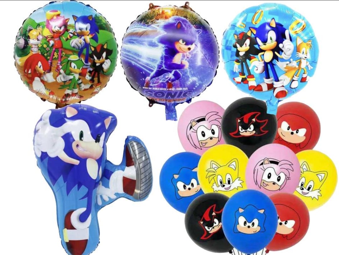 Sonic Set X14 Birthday Balloons Bundle Birthday Party Decorations Boys ...