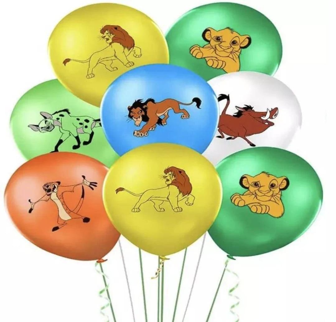Lion King Balloons X10 Birthday Party Decorations Boys Girls Latex ...
