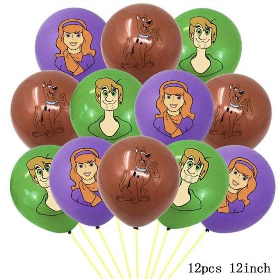 Scooby Doo Balloons X10 Birthday Party Decorations Boys Girls Latex ...