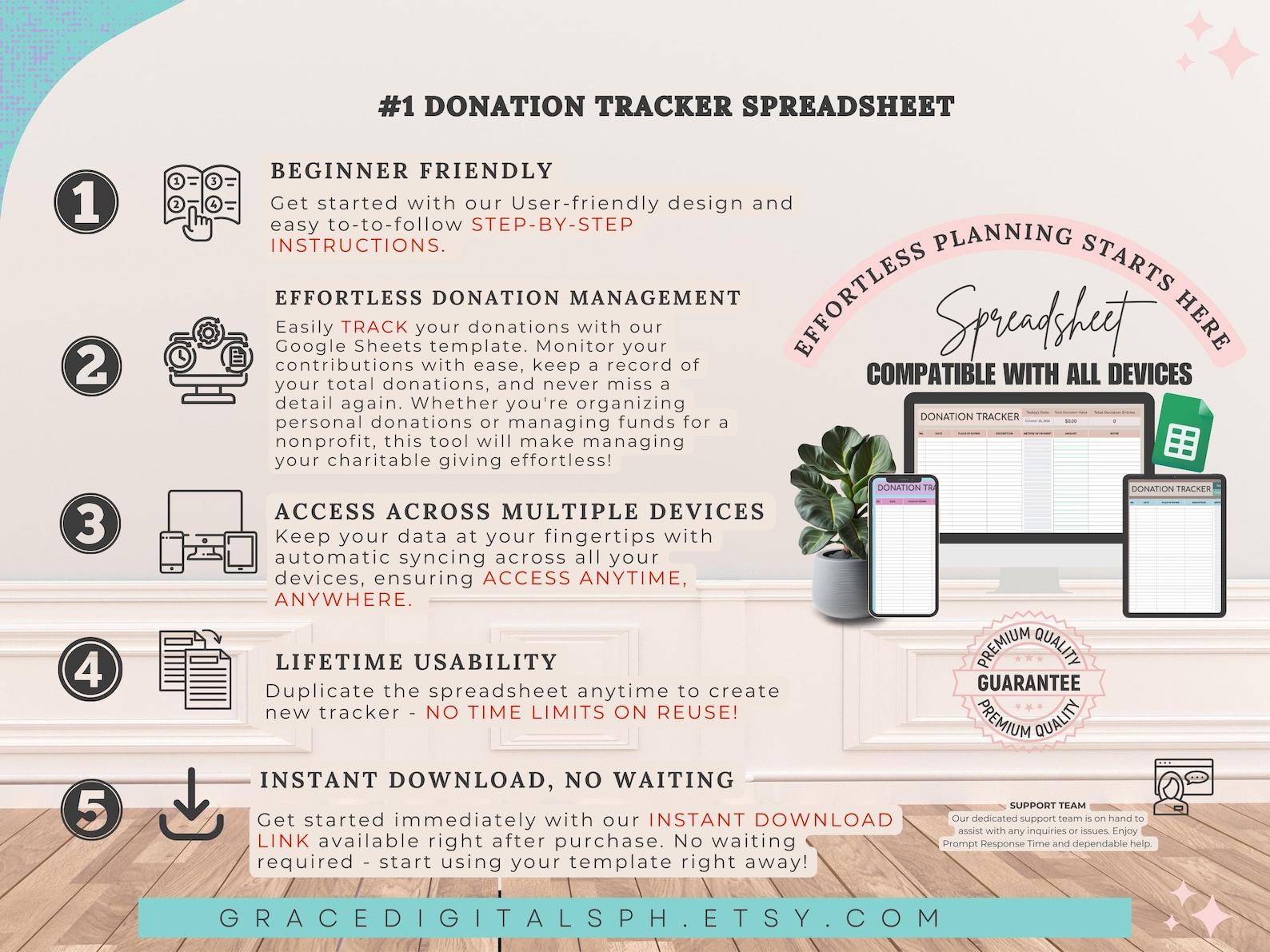 Donation Tracker Spreadsheet | Donation Template Google Sheets ...