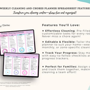 Cleaning Schedule Google Sheets, Cleaning Checklist Spreadsheet, Family ...