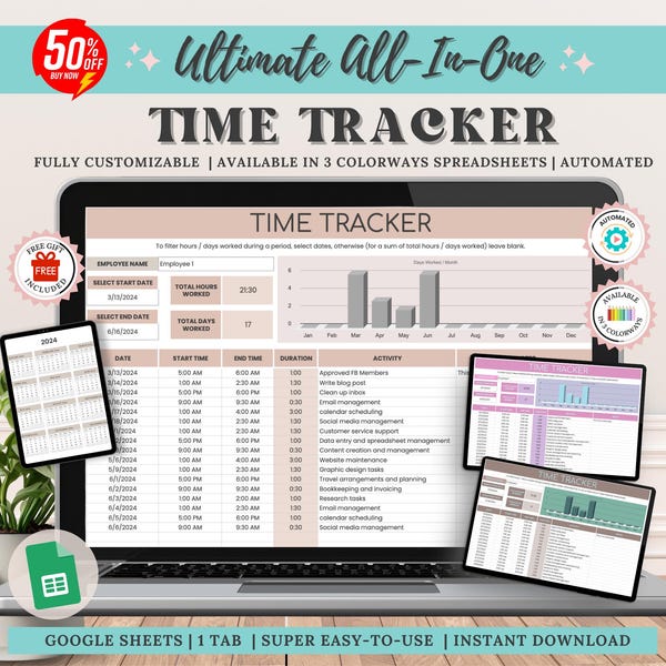 Time Tracker - Etsy