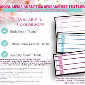 Social Media Analytics Tracker: Google Sheets Marketing Planner ...