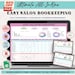 Salon Bookkeeping Spreadsheet: Income & Expense Tracker (google Sheets ...