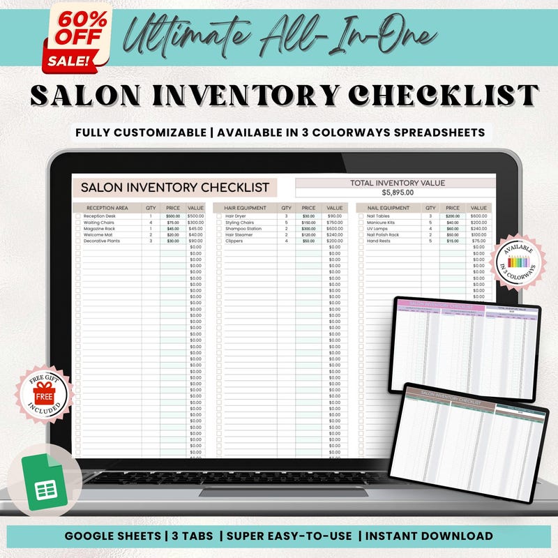 Inventory Template - Etsy