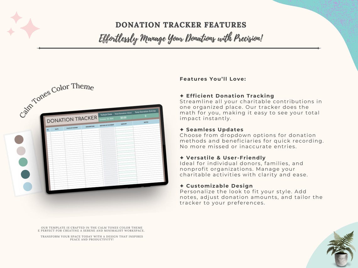 Donation Tracker Spreadsheet | Donation Template Google Sheets ...
