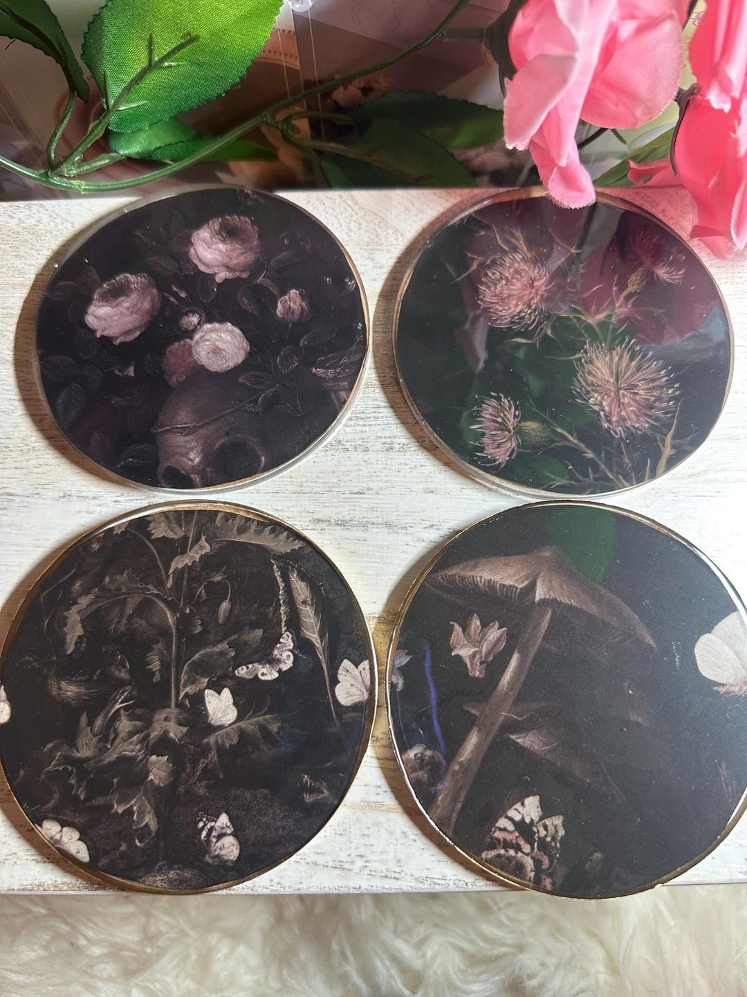 Gothic Coasters - Etsy