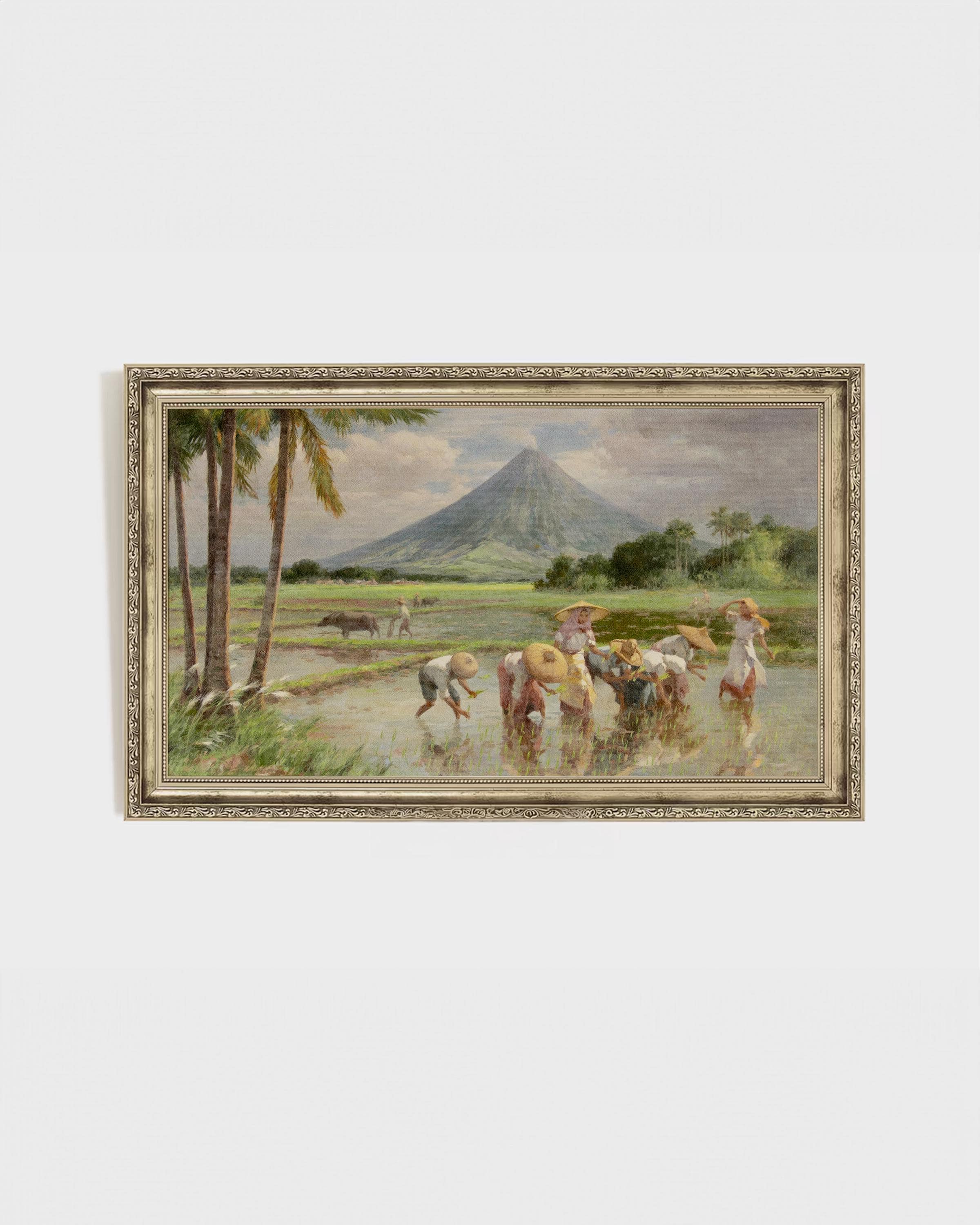 Planting Rice by Fernando Amorsolo | Philippines Countryside Art for ...