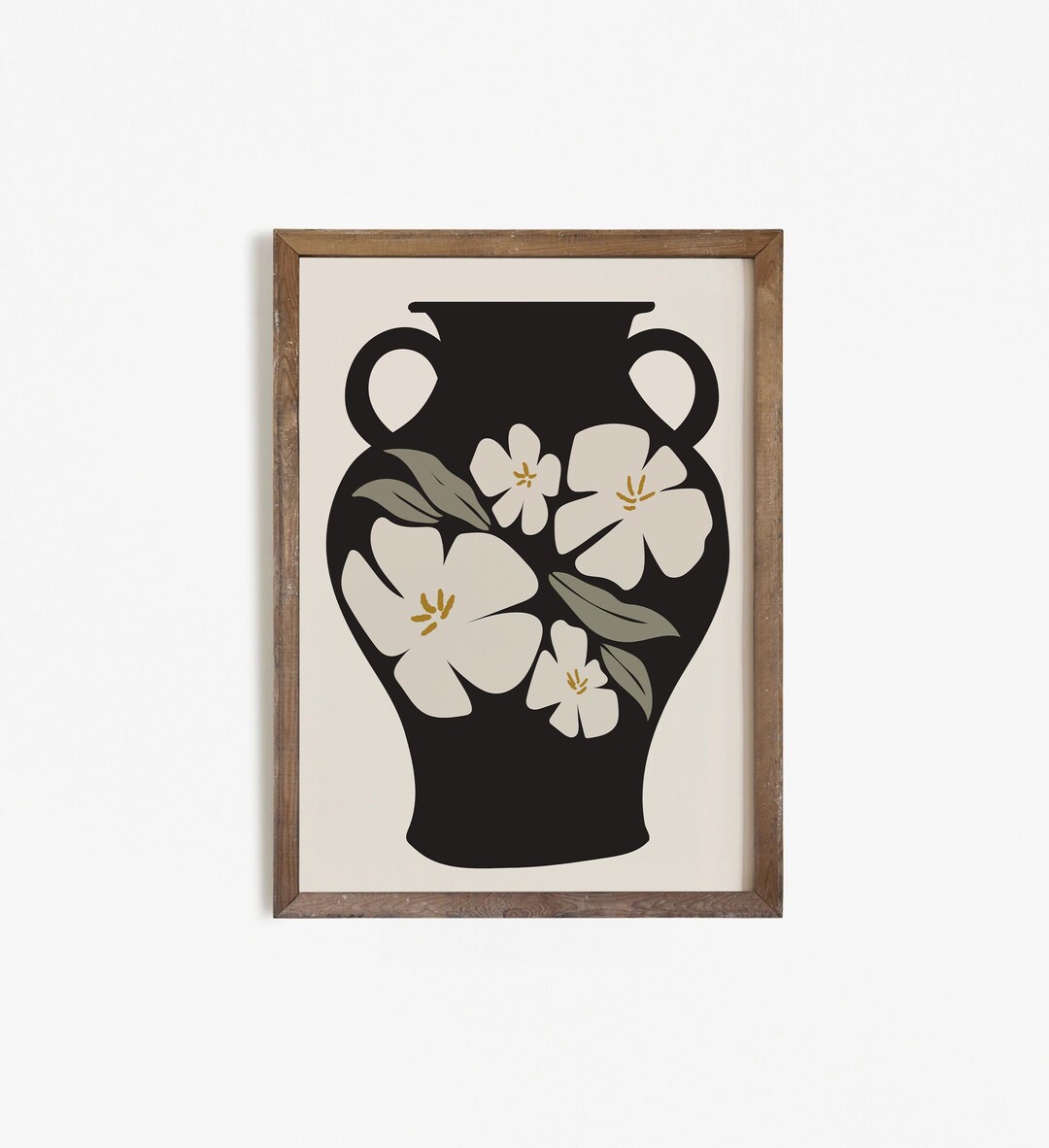 Sampaguita Flower Vase Line Art Print: Filipino Botanical Poster ...