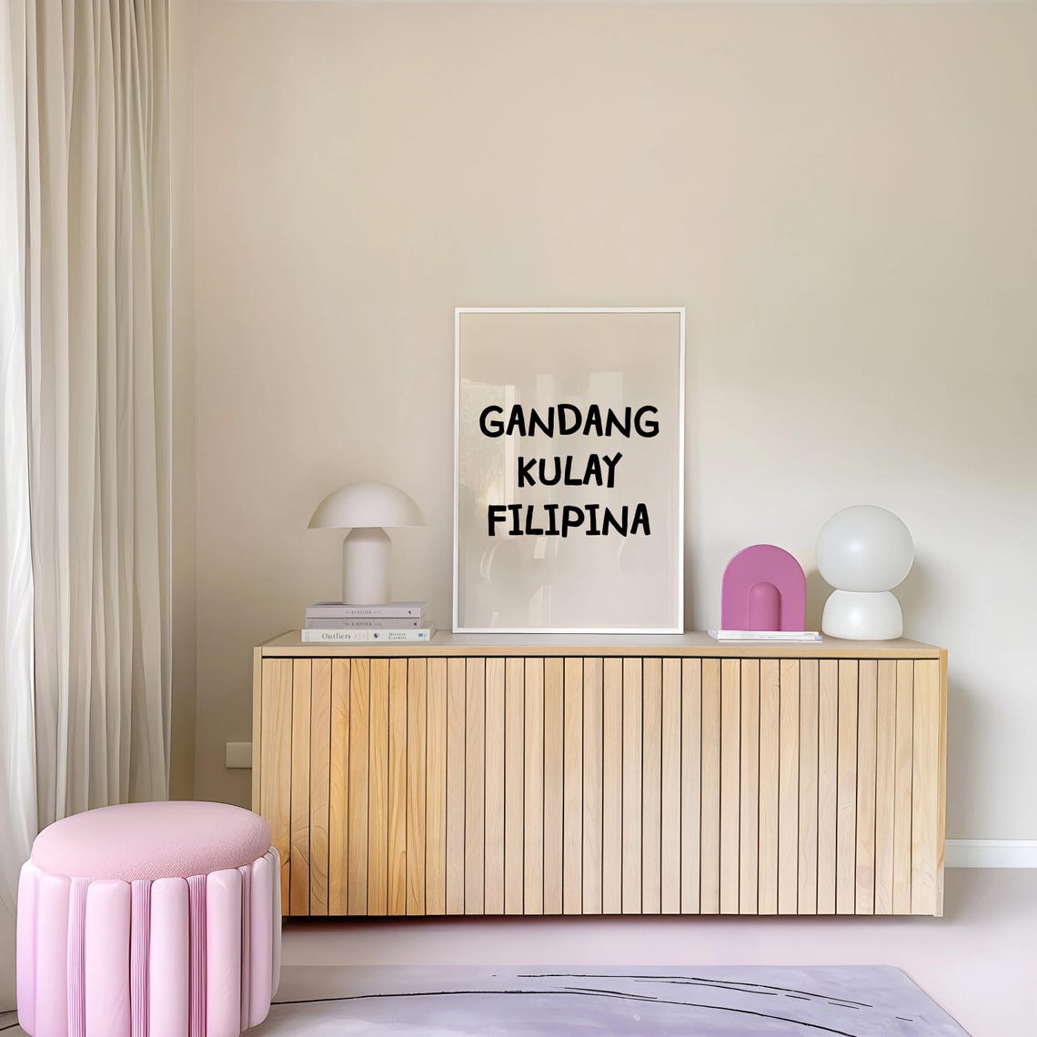 Filipino Quote Print Minimalist Pinoy Poster Aesthetic Living Room Art ...
