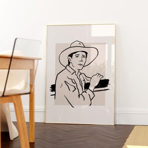 Filipino Farmer Line Art Print: Minimalist Pinoy Portrait (digital ...