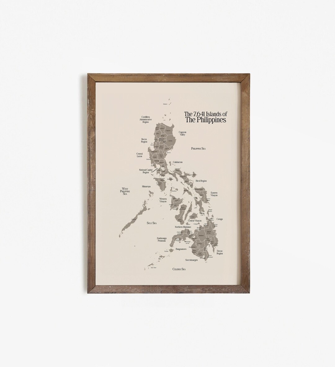 Philippines Map Printable Poster, Philippines Art Print, Filipino Wall ...