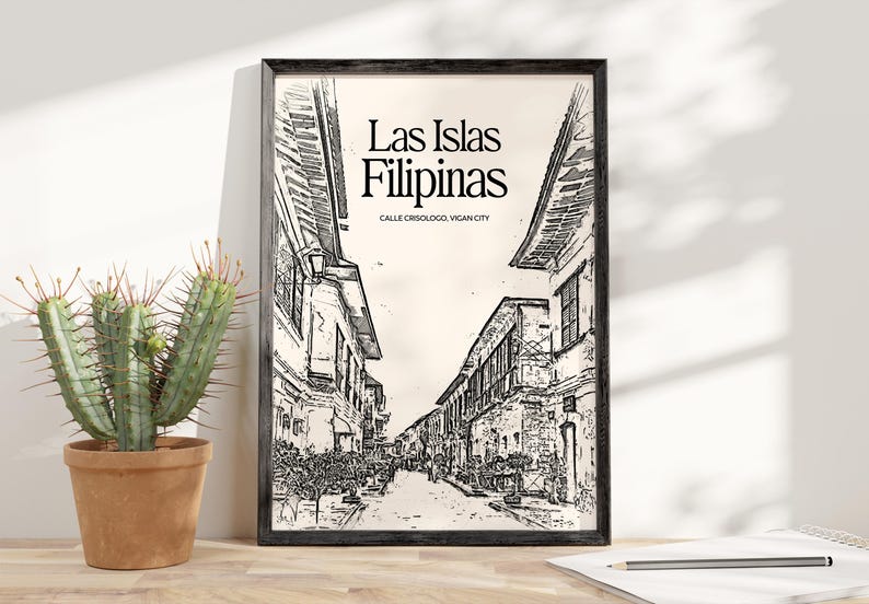 Las Islas Filipinas Vigan City Poster, Philippines Printable Poster ... Las Islas Filipinas Vigan City Poster, Philippines Printable Poster ...