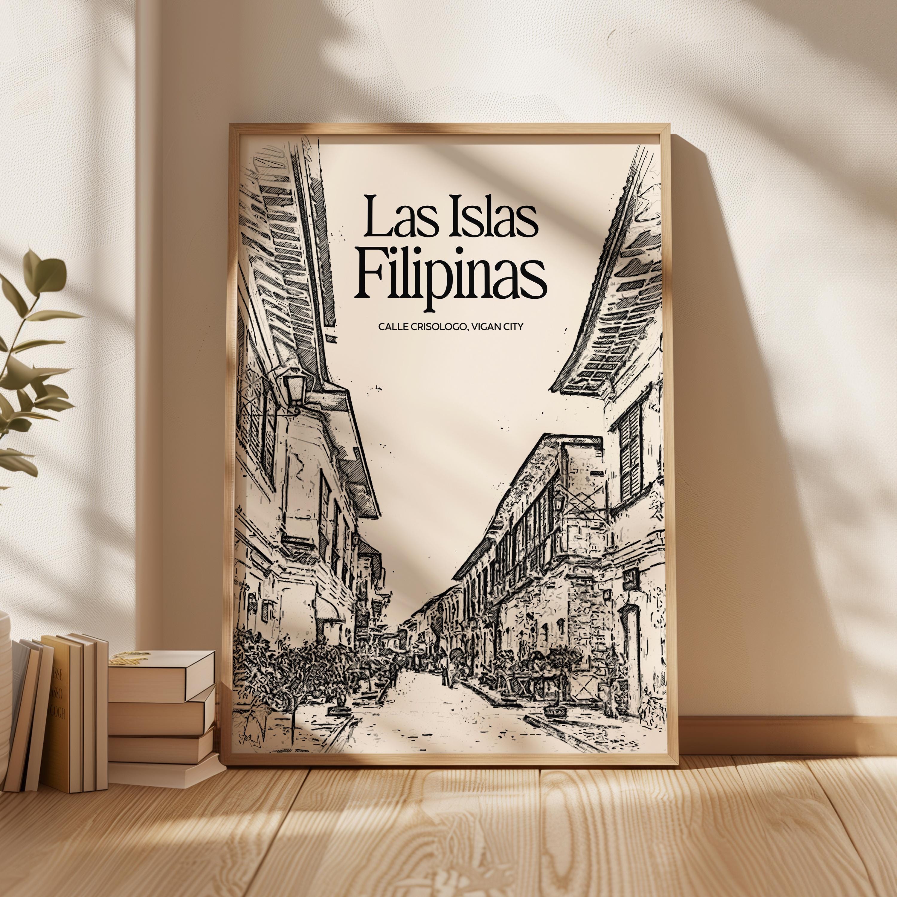 Las Islas Filipinas Vigan City Poster, Philippines Printable Poster ...