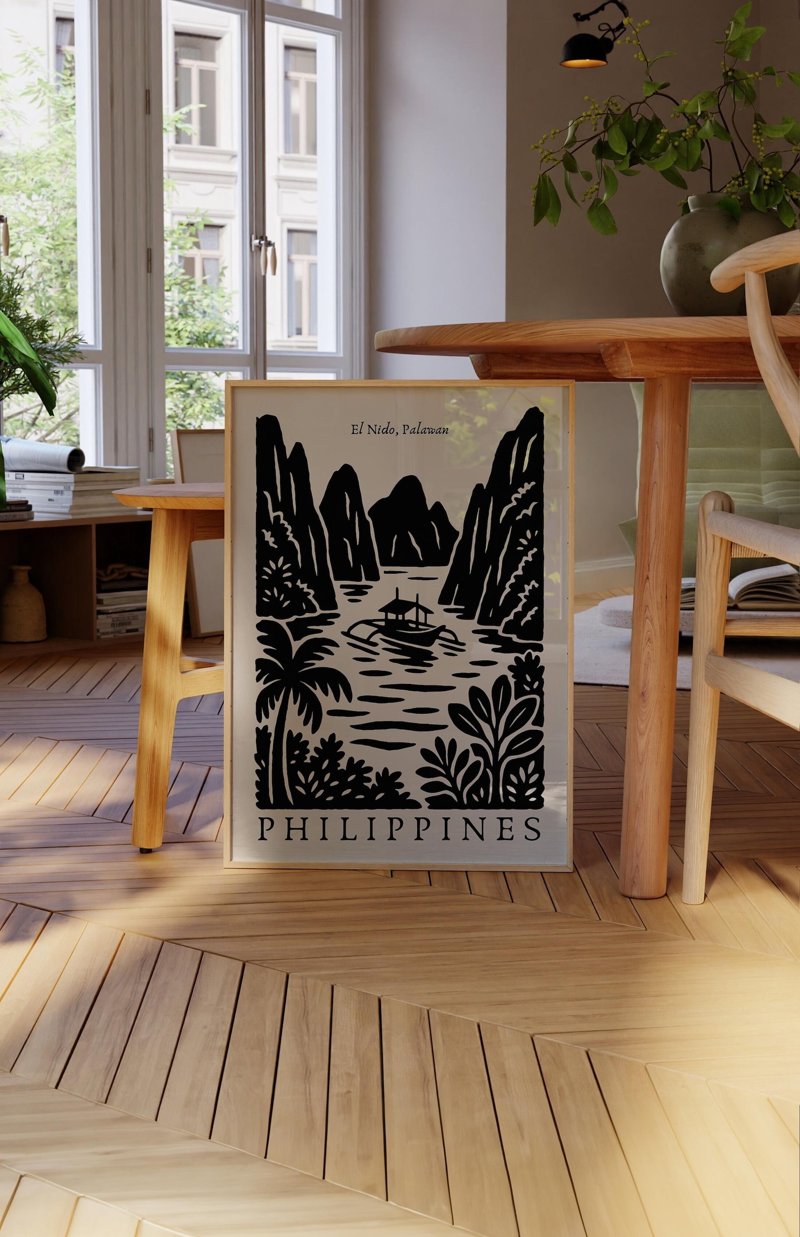 El Nido Palawan Philippines Printable – Boho Minimal Travel Poster ...