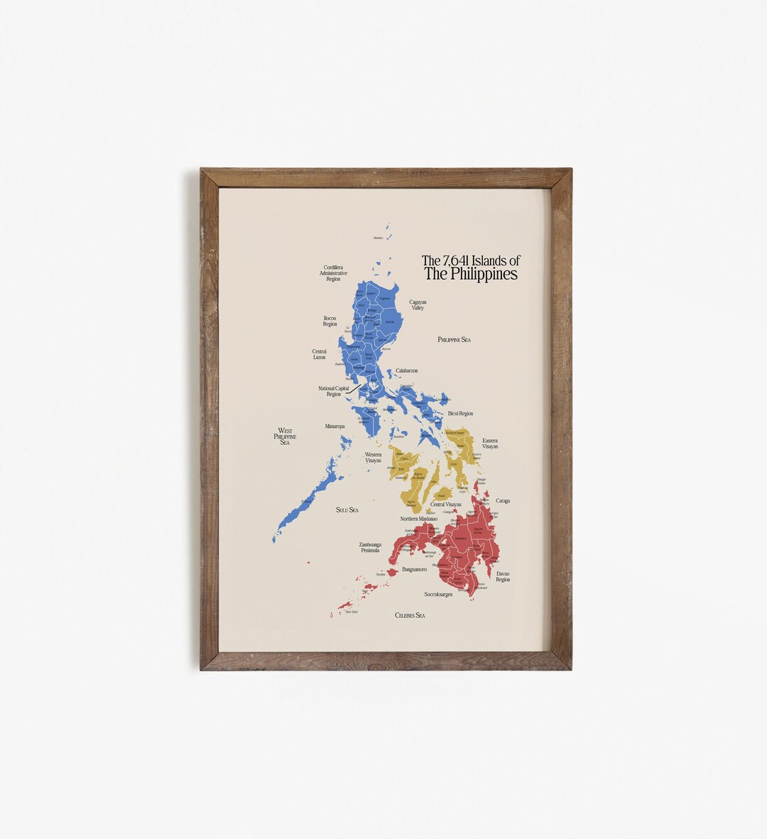 Philippines Map Printable Poster, Philippines Art Print, Filipino Wall ...