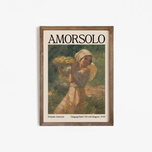 Amorsolo Art Print, Vintage Filipino Wall Art, Midcentury Modern Art ...