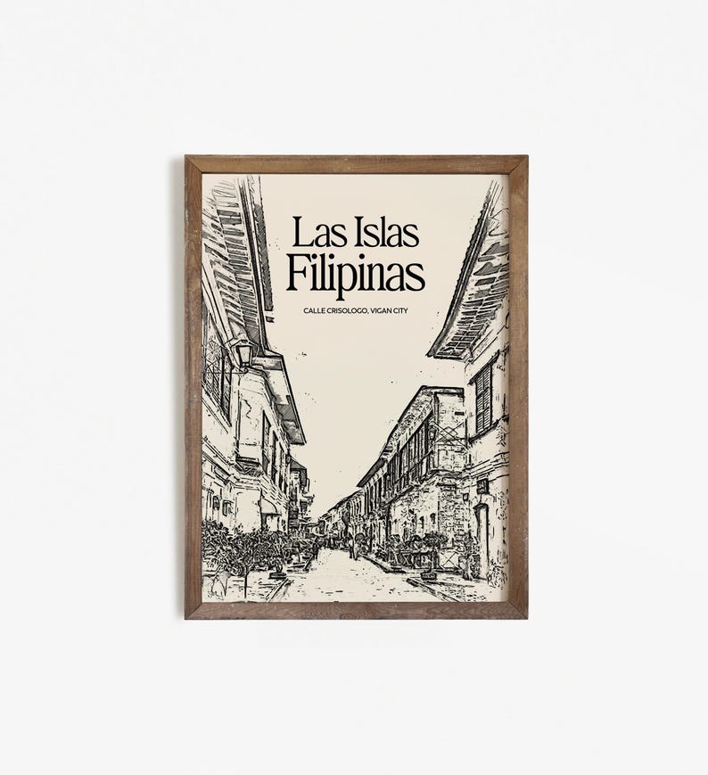 Las Islas Filipinas Vigan City Poster, Philippines Printable Poster ...