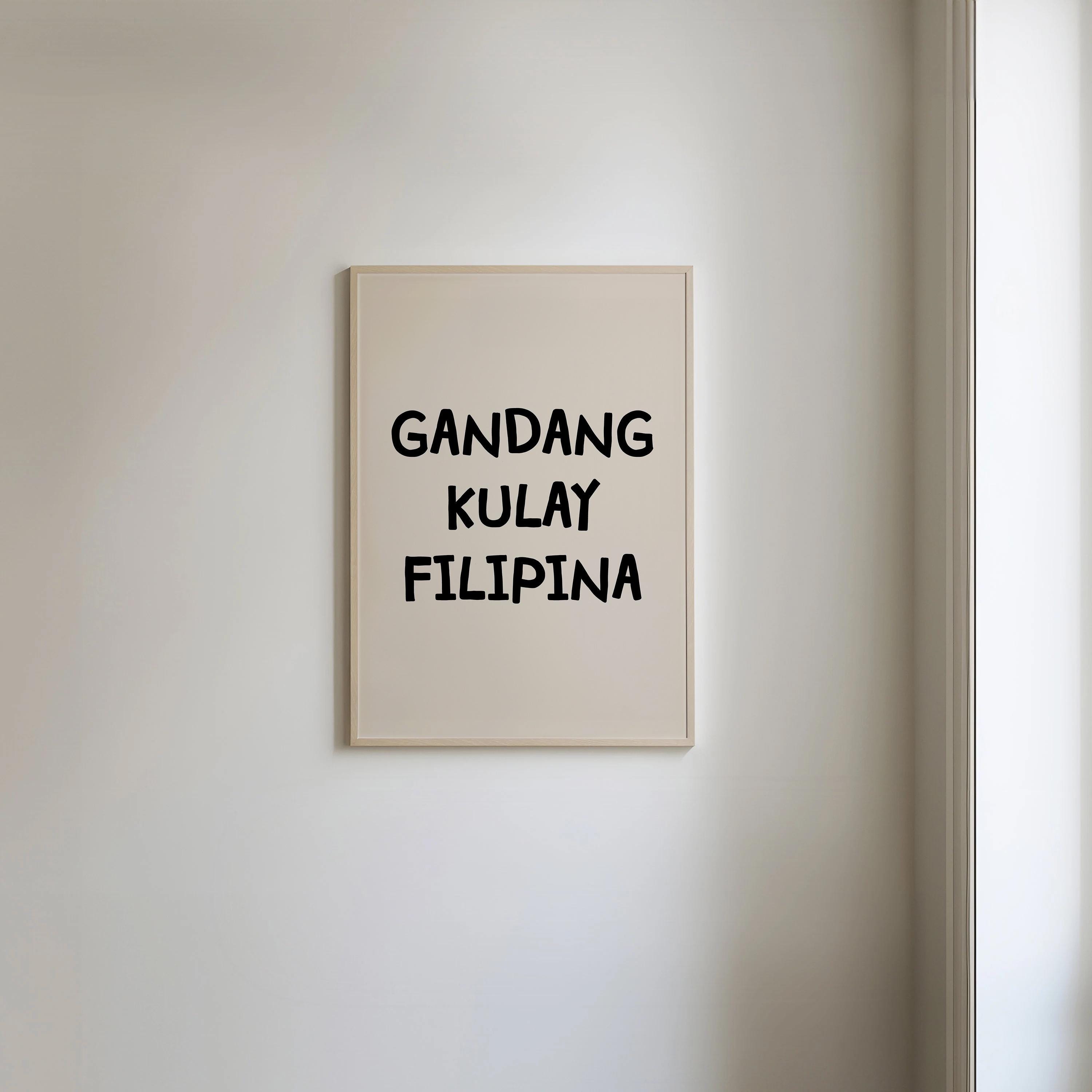 Filipino Quote Print Minimalist Pinoy Poster Aesthetic Living Room Art ...