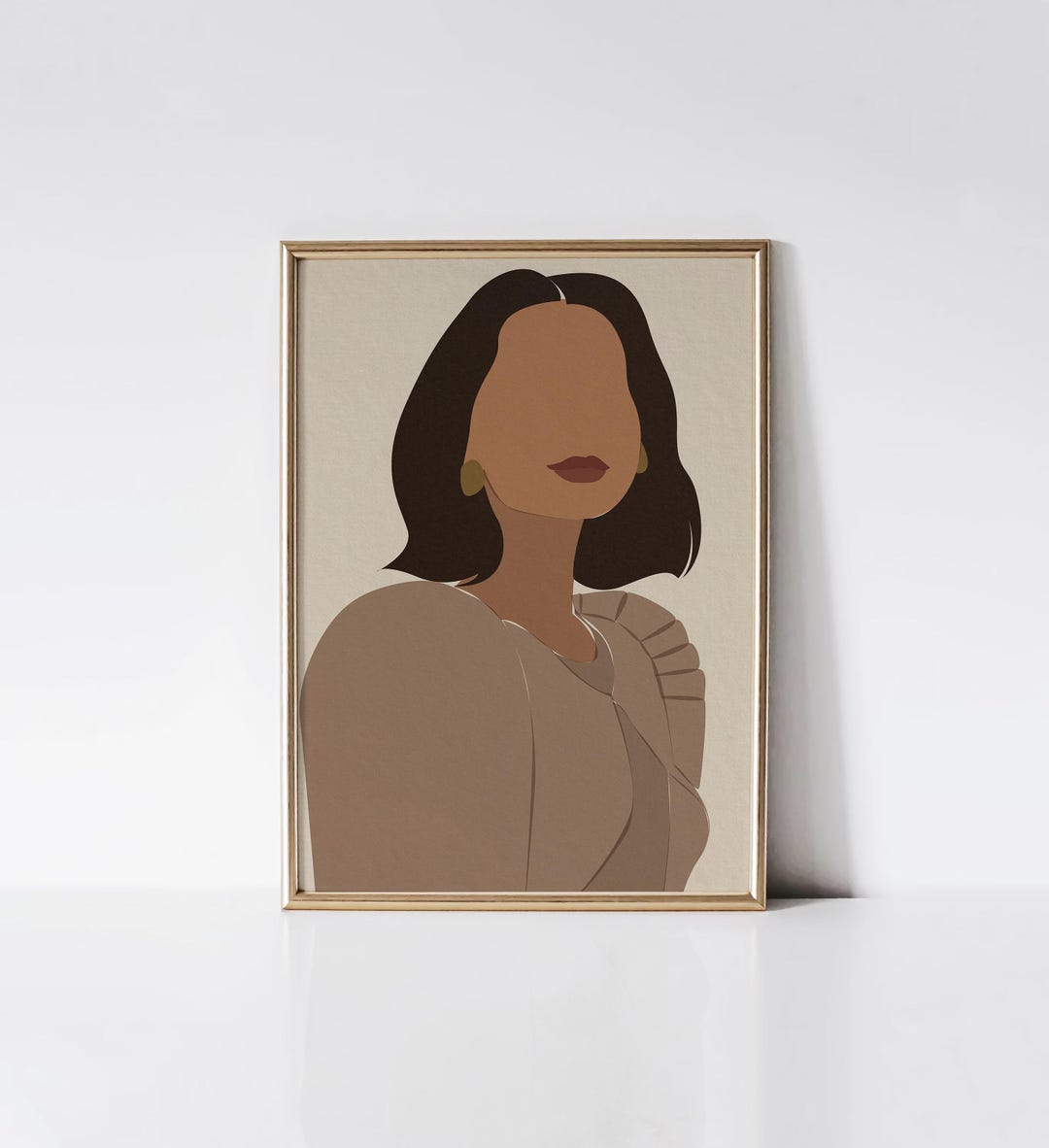 Modern Filipina Portrait Print, Boho Filipino Art Print, Filipina Wall ...