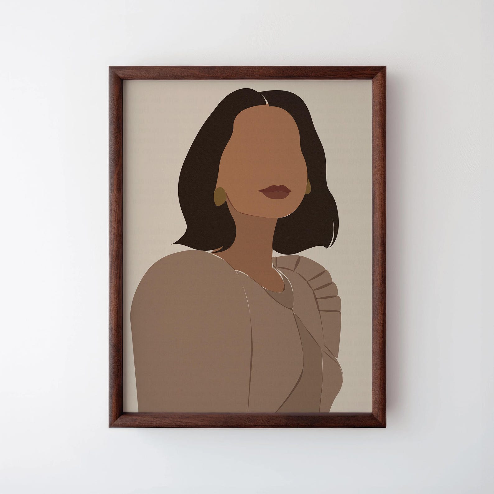 Modern Filipina Portrait Print, Boho Filipino Art Print, Filipina Wall ...