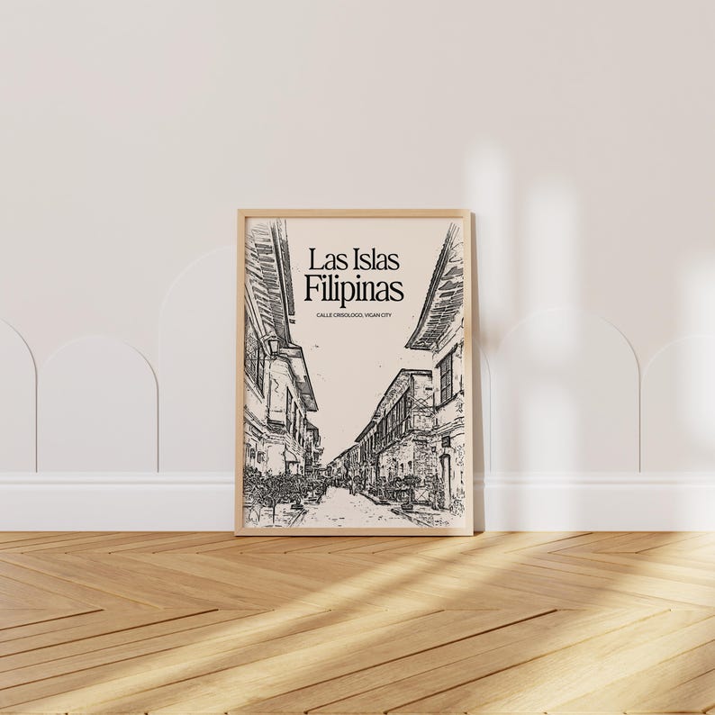 Las Islas Filipinas Vigan City Poster, Philippines Printable Poster ...