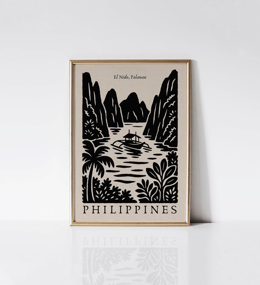 El Nido Palawan Philippines Printable – Boho Minimal Travel Poster ...