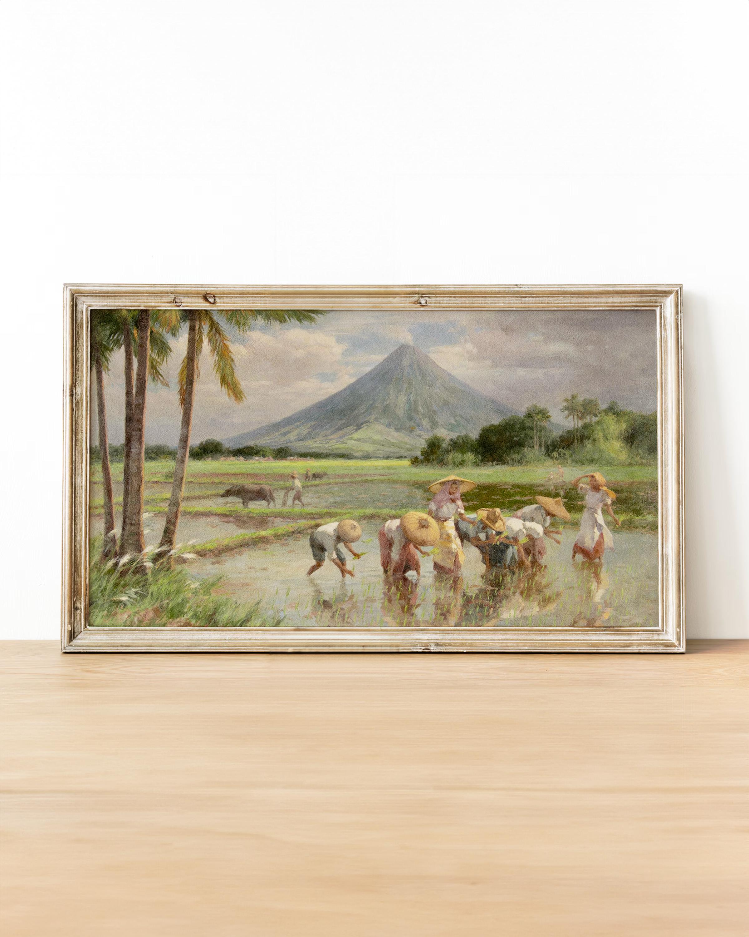Planting Rice by Fernando Amorsolo | Philippines Countryside Art for ...