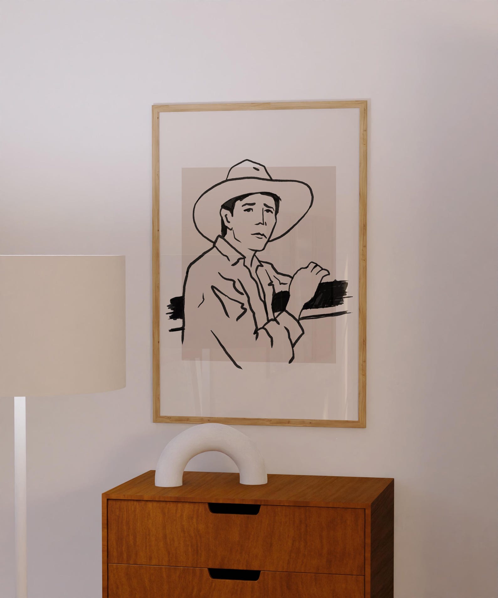 Filipino Farmer Line Art Print: Minimalist Pinoy Portrait (digital ...