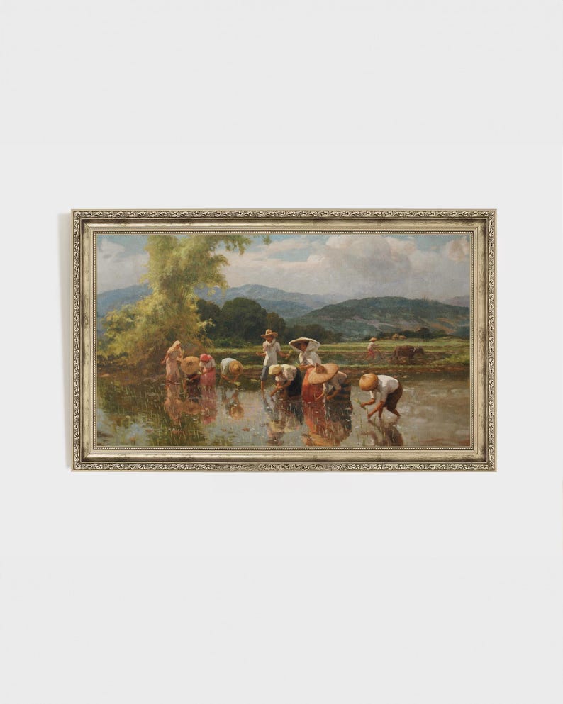 Filipino Landscape TV Art | Samsung Frame TV Download | Amorsolo Style ...