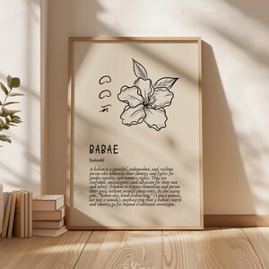 Babae Quote Wall Art, Filipino Baybayin Art Print, Philippines Art ...