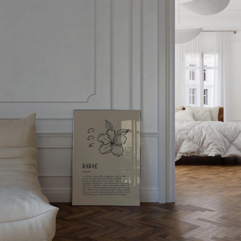 Babae Quote Wall Art, Filipino Baybayin Art Print, Philippines Art ...