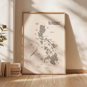 Philippines Map Printable Poster, Philippines Art Print, Filipino Wall ...