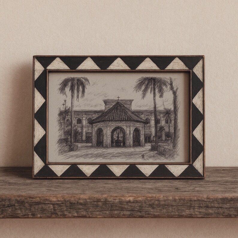 Magellan's Cross Cebu, Filipino Sketch Wall Art, Minimalist Drawing ...