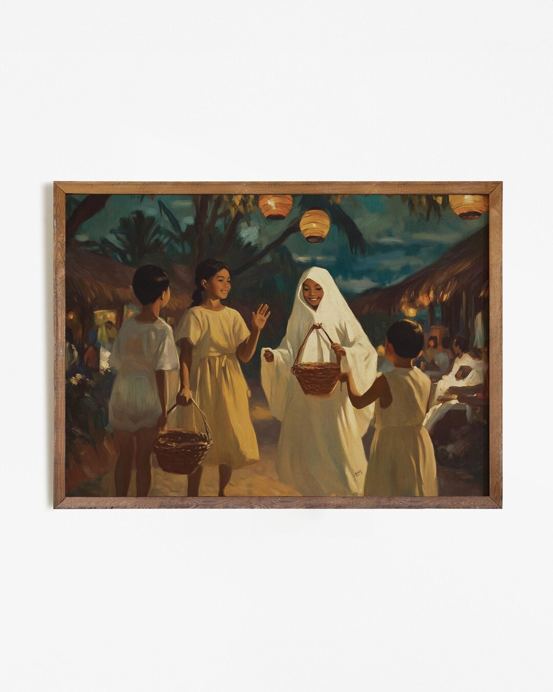 Cute Filipino Ghost, Victorian Painting Printable, Dark Academia Room ...