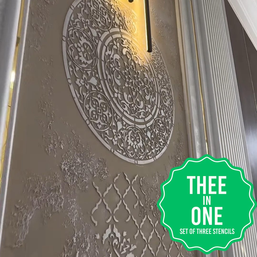 Stencil Set Hosting Decor Oriental Stencil Furniture Transfers Unique ...