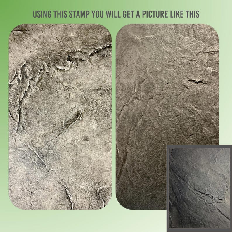 Rubber Stump Concrete Texture Stamp Mat Stamped Plaster Pattern ...