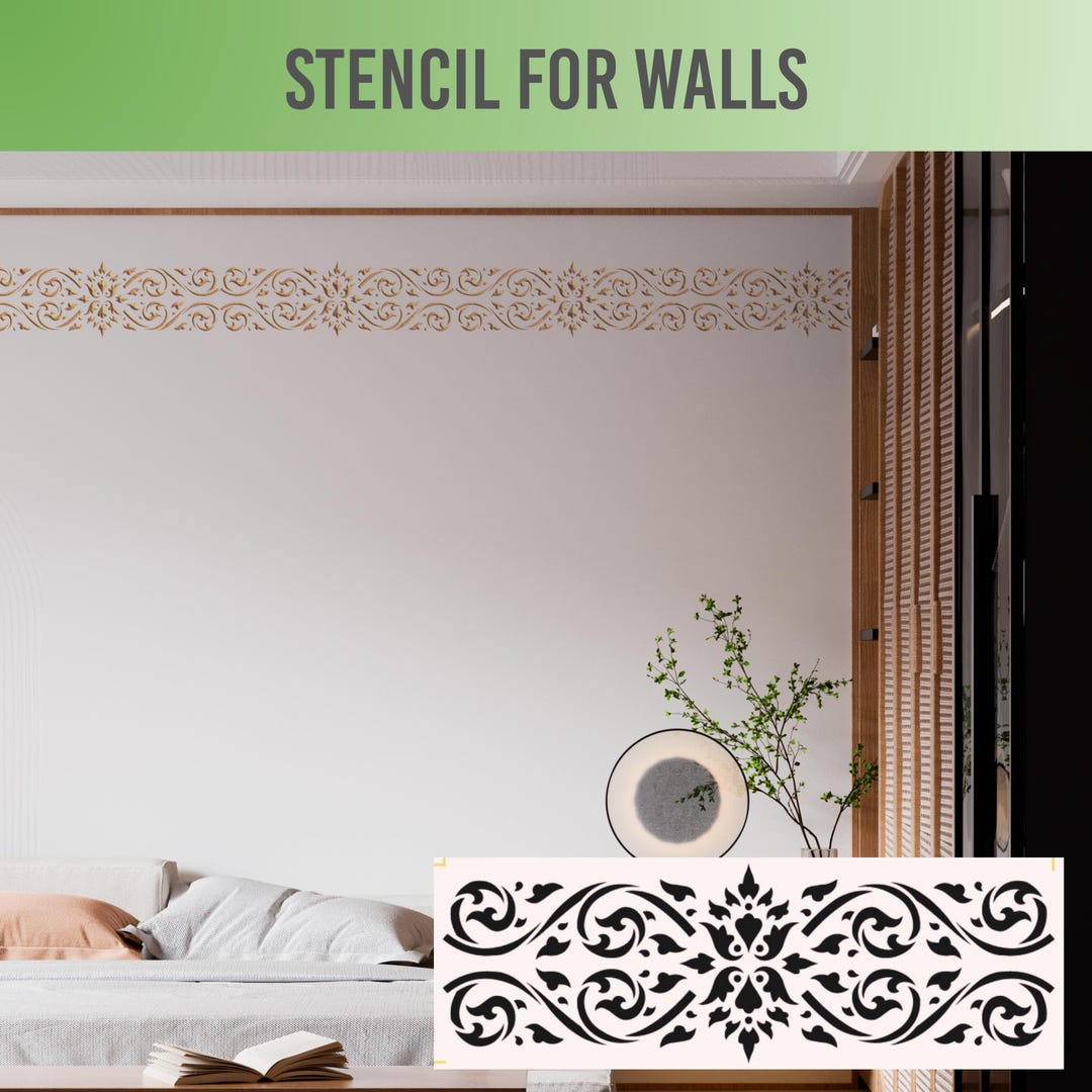 Wall Stencil Template for Painting DIY Home Decor Reusable Stencil Art ...