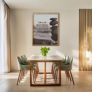 Posterizer 1 Pcs - Life is All About Balance - Positive Daily Reminder ...