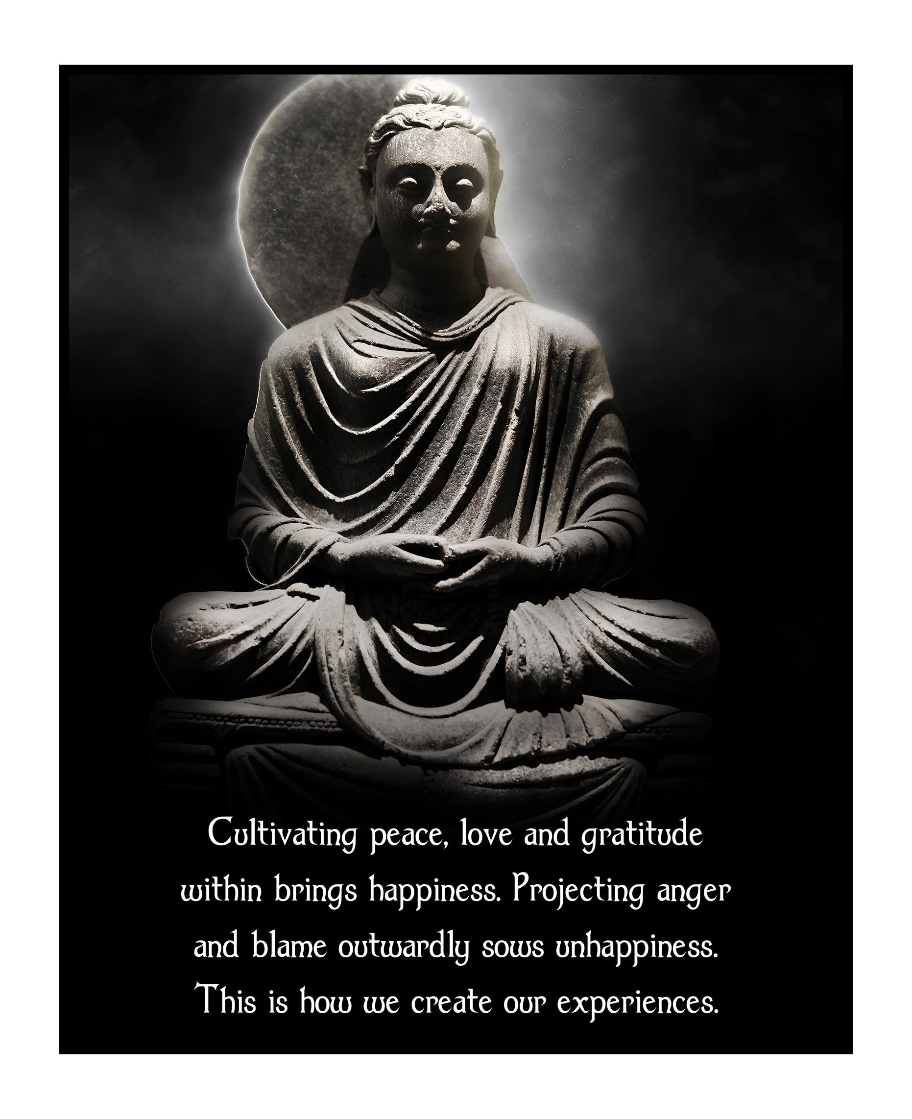 Posterizer 1 Pcs - Cultivate Peace, Love & Gratitude for Happiness ...