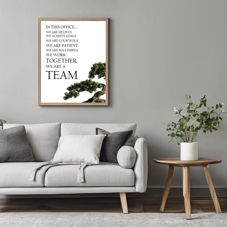 Posterizer 1 Pcs Team Work Inspiring Art Office Art Quotes and Poems ...