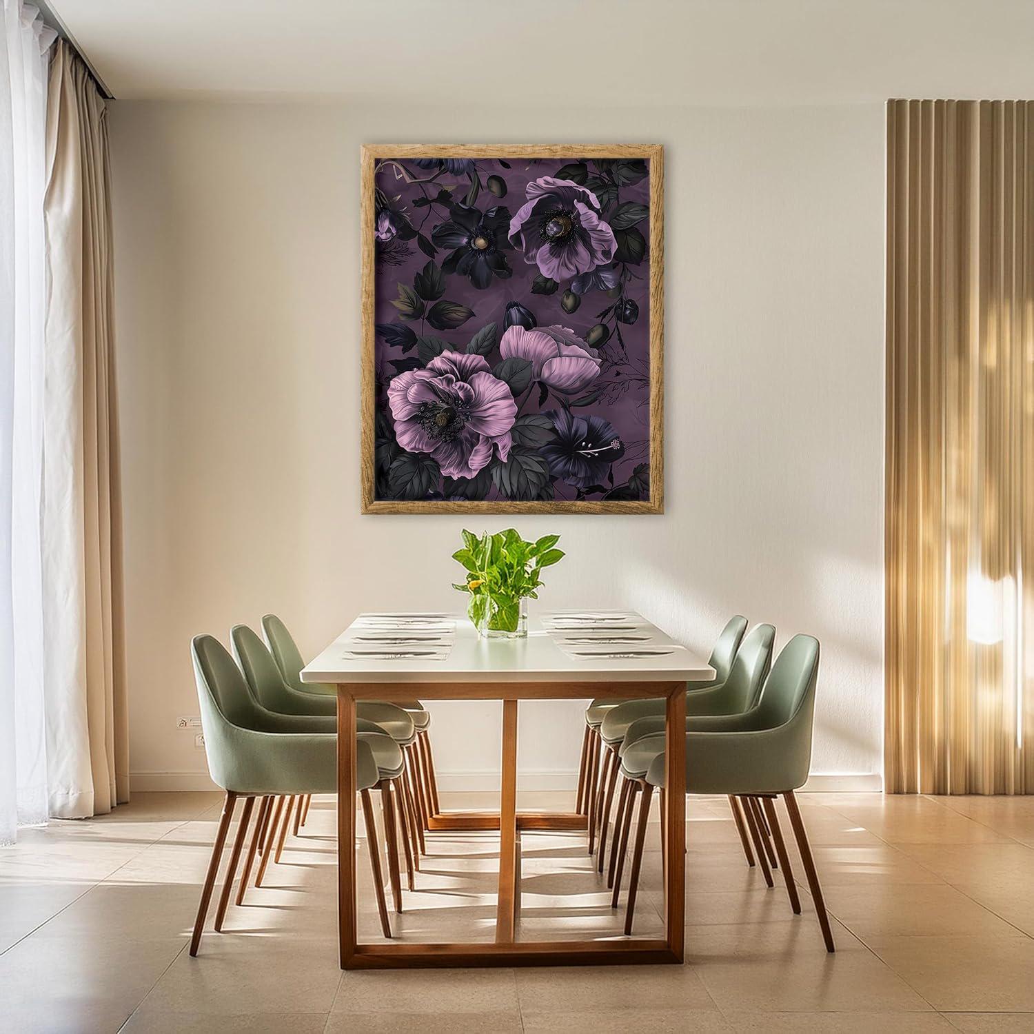 Posterizer 1 Pcs - Wild Purple Flowers and Background - Ferly Chic Art ...