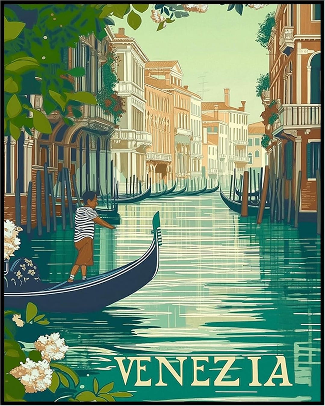 Posterizer 1 Pcs - Vintage Travel Poster of Italy- Venice - Venezia 1 ...