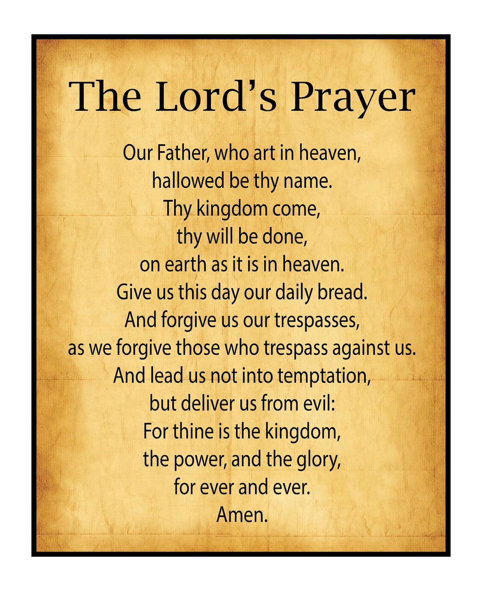 Posterizer 1 Pcs the Lord's Prayer Spiritual Religious Posters Gifts ...
