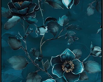 Posterizer 1 Pcs - Wild Purple Flowers and Background - Ferly Chic Art ...