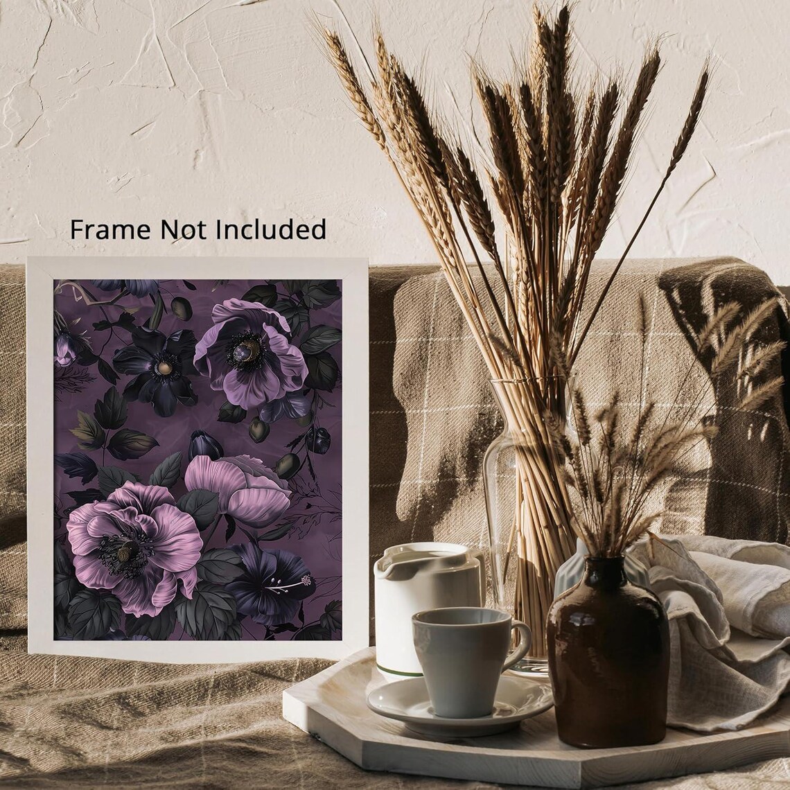 Posterizer 1 Pcs - Wild Purple Flowers and Background - Ferly Chic Art ...