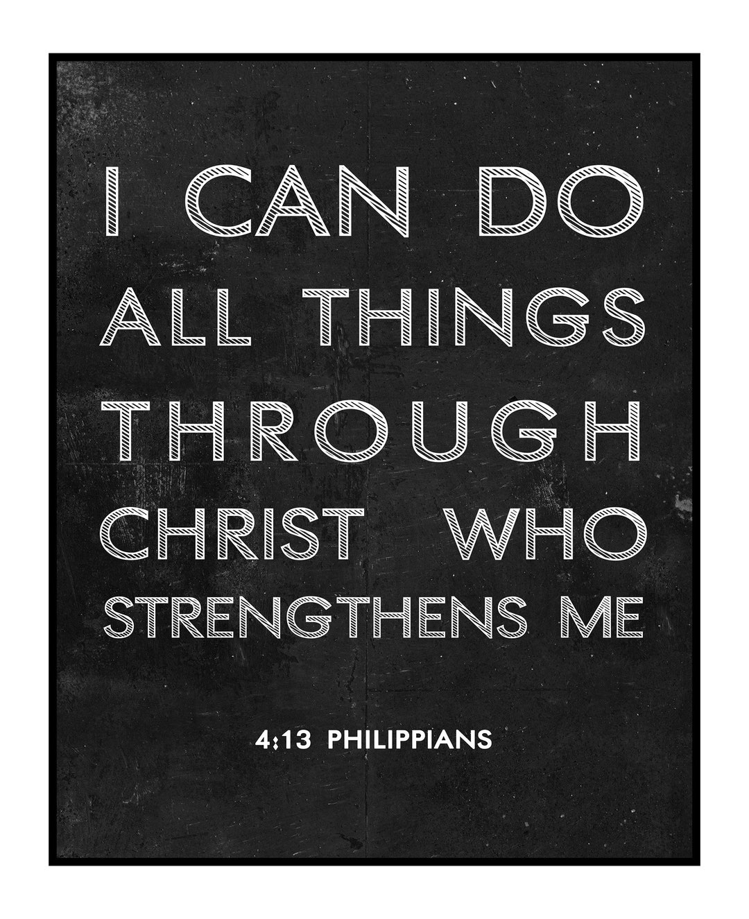 Posterizer 1 Pcs - I Can Do All Things Through Christ - Bible Verse 4: ...