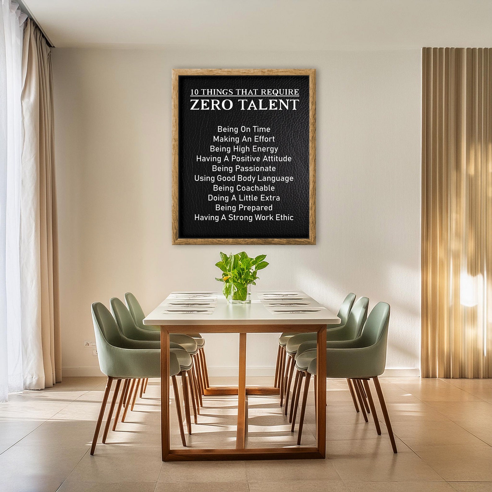 Posterizer 1 Pcs - 10 Things That Require Zero Talent - Motivational ...