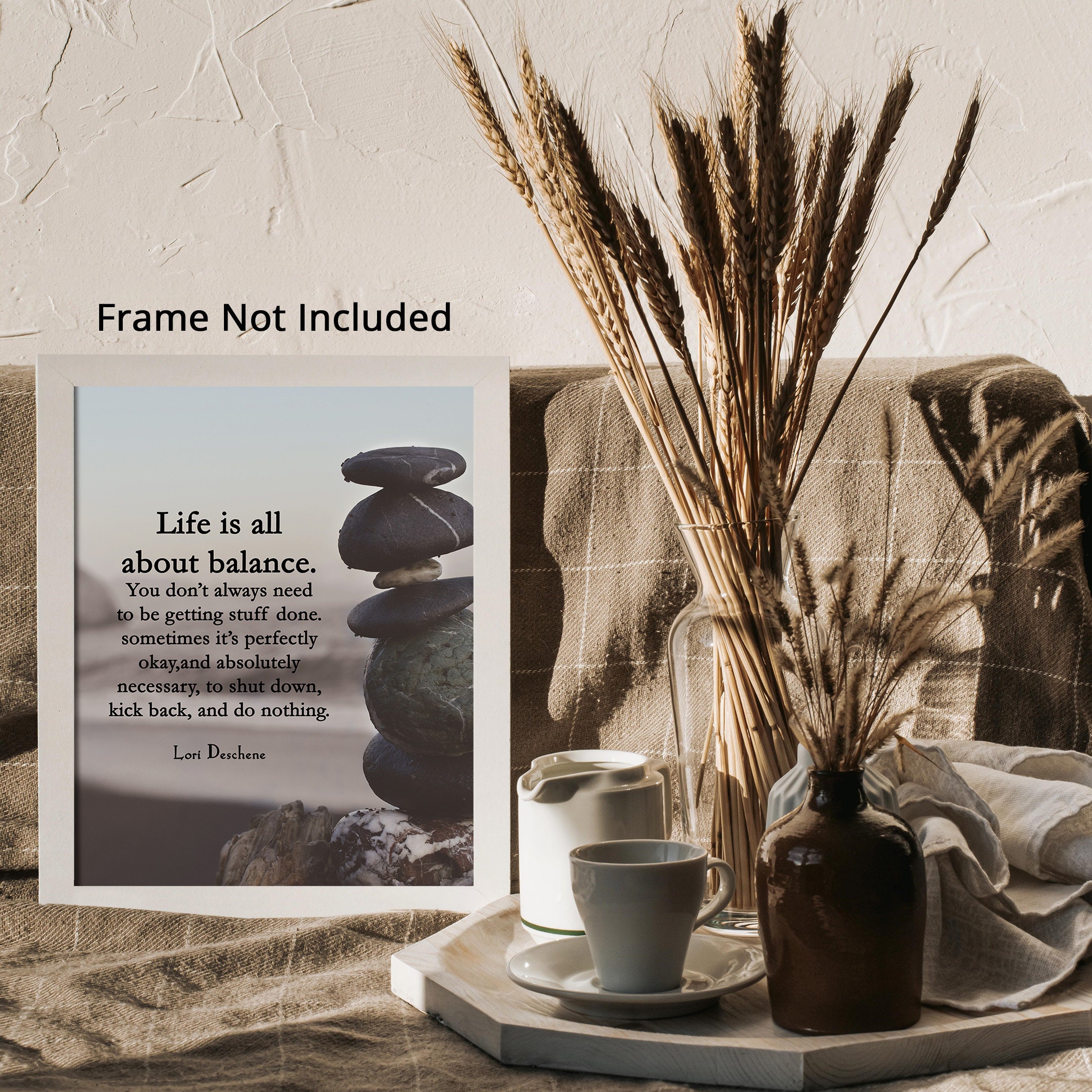 Posterizer 1 Pcs Life is All About Balance Positive Daily Reminder ...