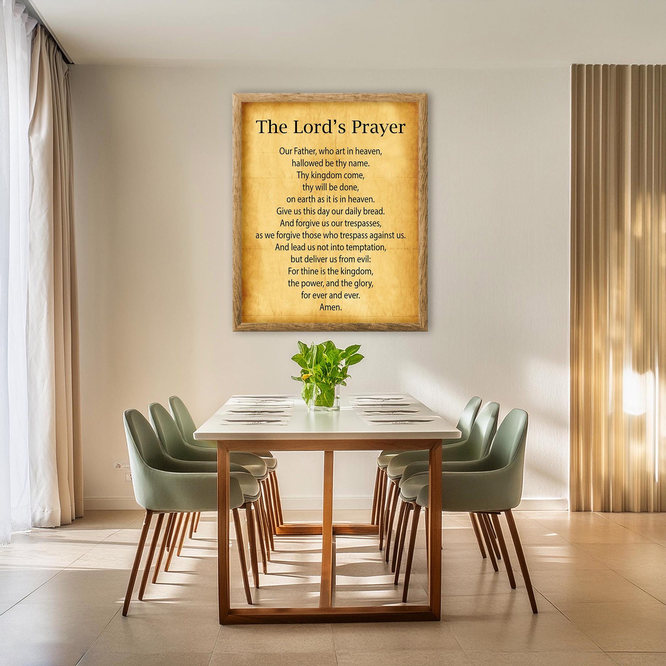Posterizer 1 Pcs the Lord's Prayer Spiritual Religious Posters Gifts ...